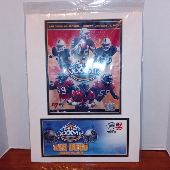 NFL | Accents | 203 Superbowl Xxxvii Raiders Bucs Usps Commemorative ...